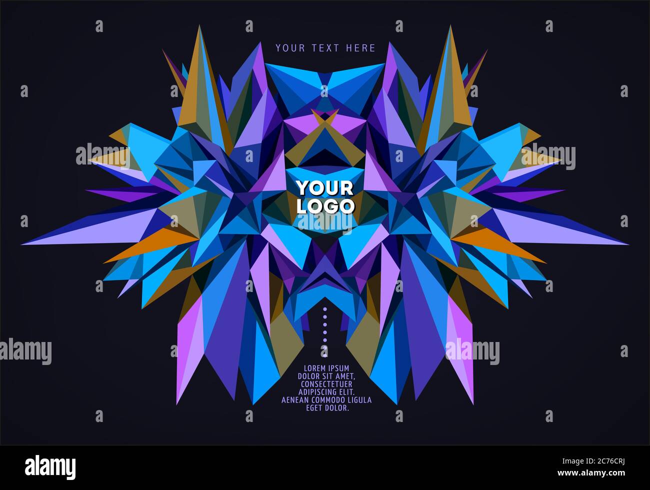 Abstract geometric asymmetric form design Stock Vector Image & Art - Alamy