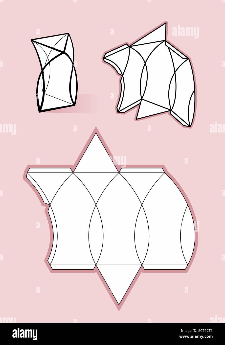 Complex form with blueprint template Stock Vector Image & Art - Alamy