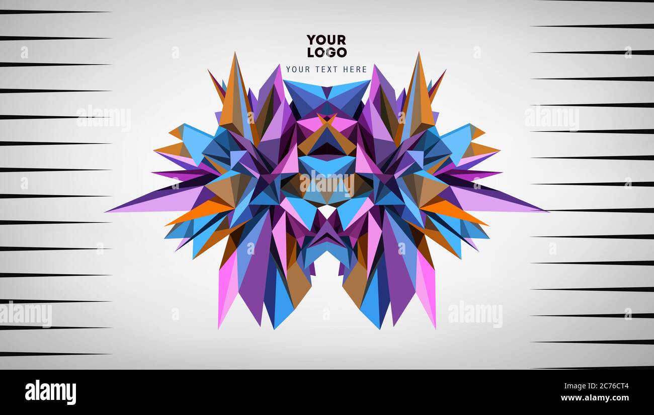 Abstract geometric asymmetric form design Stock Vector Image & Art - Alamy