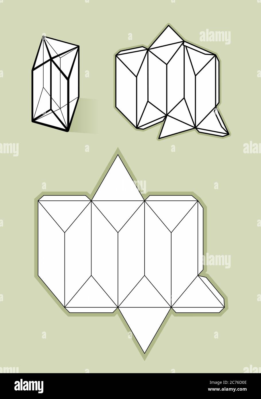 Complex form with blueprint template Stock Vector Image & Art - Alamy