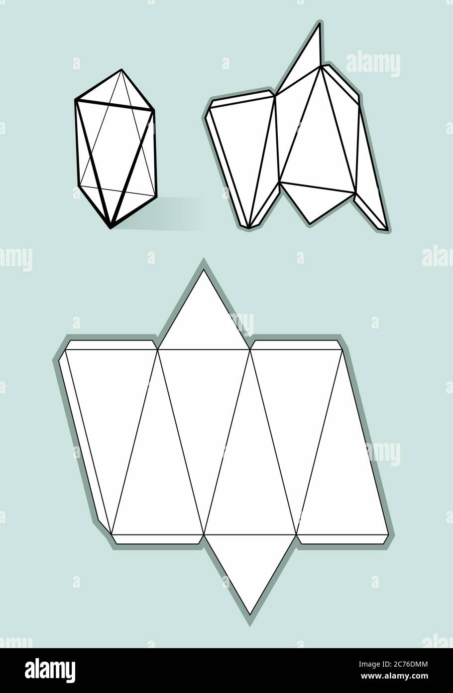 Complex form with blueprint template Stock Vector Image & Art - Alamy