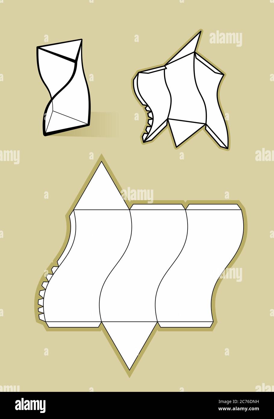 Complex form with blueprint template Stock Vector Image & Art - Alamy