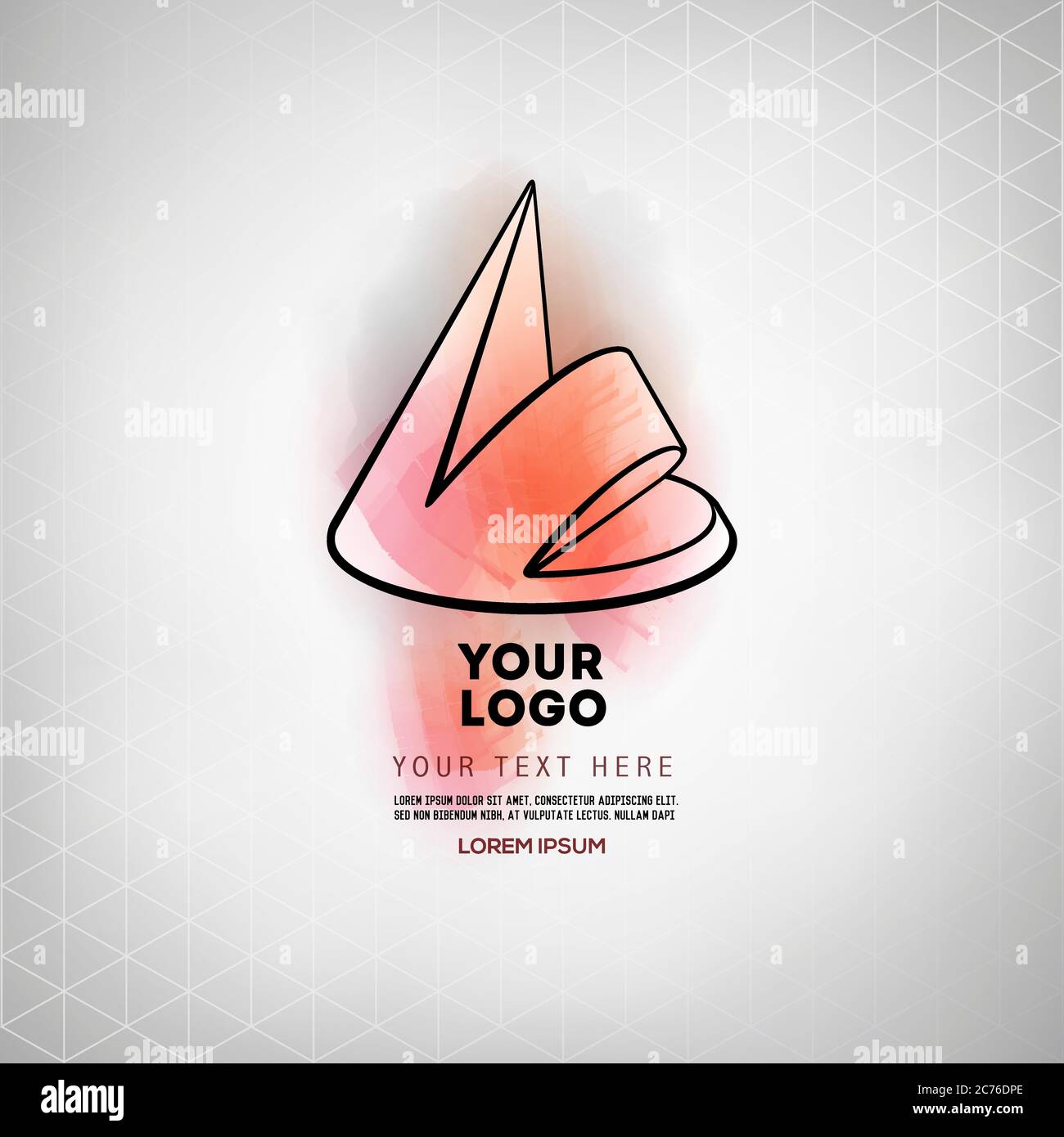 Vector geometric figure cone logo design Stock Vector Image & Art - Alamy Vector geometric figure cone logo design Stock Vector Image & Art - Alamy