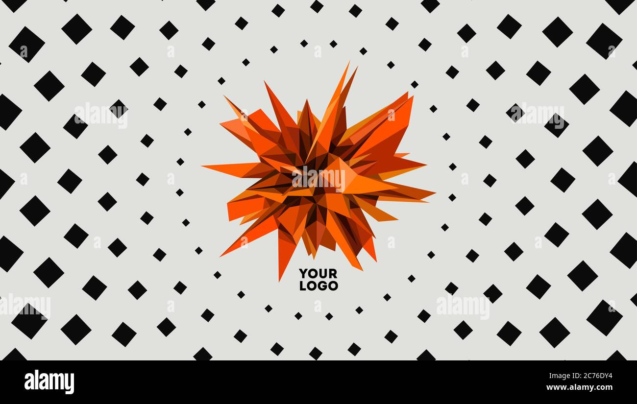 Abstract geometric asymmetric form design Stock Vector Image & Art - Alamy