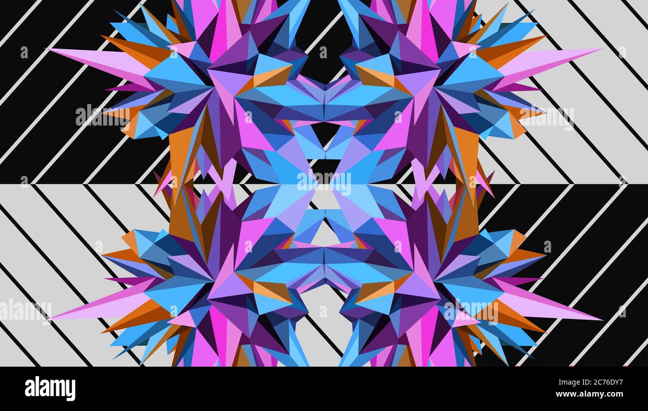 Abstract geometric asymmetric form design Stock Vector Image & Art - Alamy