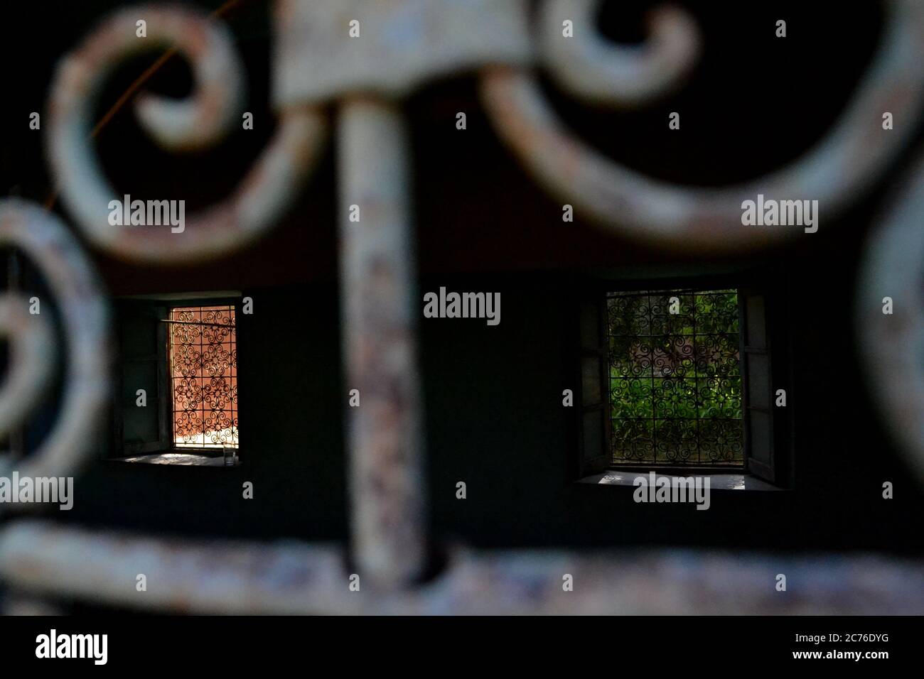 View of a room through the window Stock Photo - Alamy