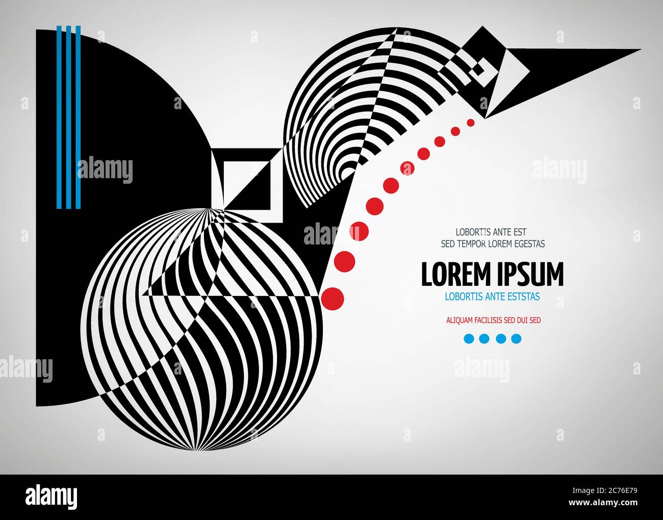 Abstract geometric modern asymmetric design Stock Vector Image & Art ...