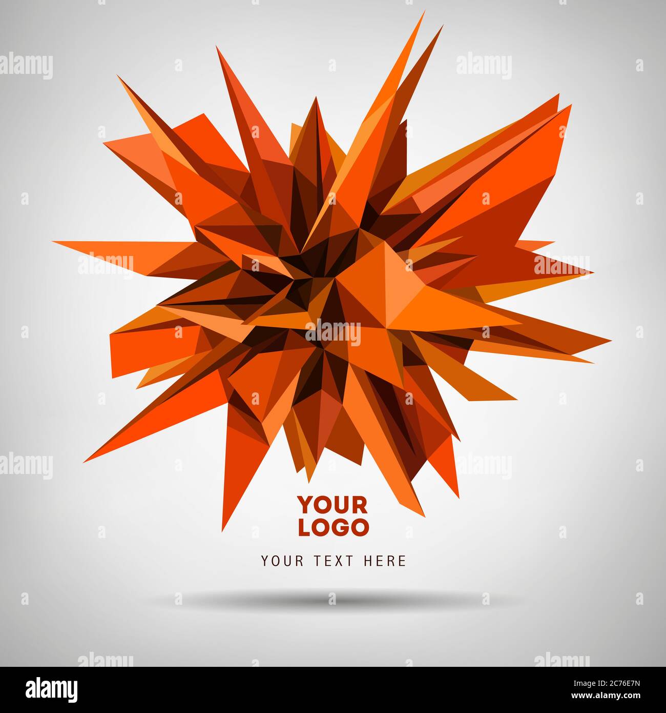 Abstract geometric asymmetric form design Stock Vector Image & Art - Alamy