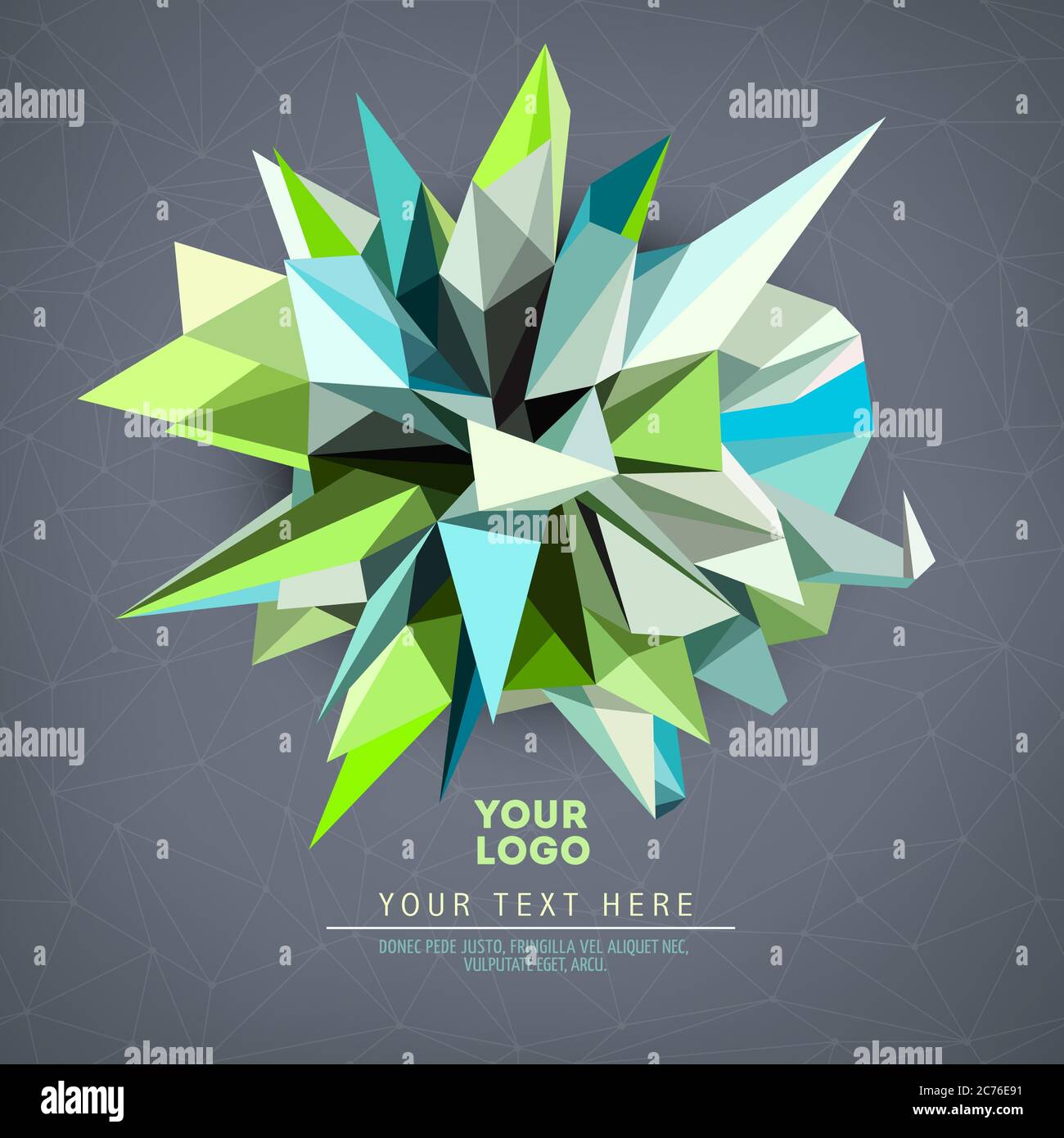 Abstract geometric asymmetric form design Stock Vector Image & Art - Alamy