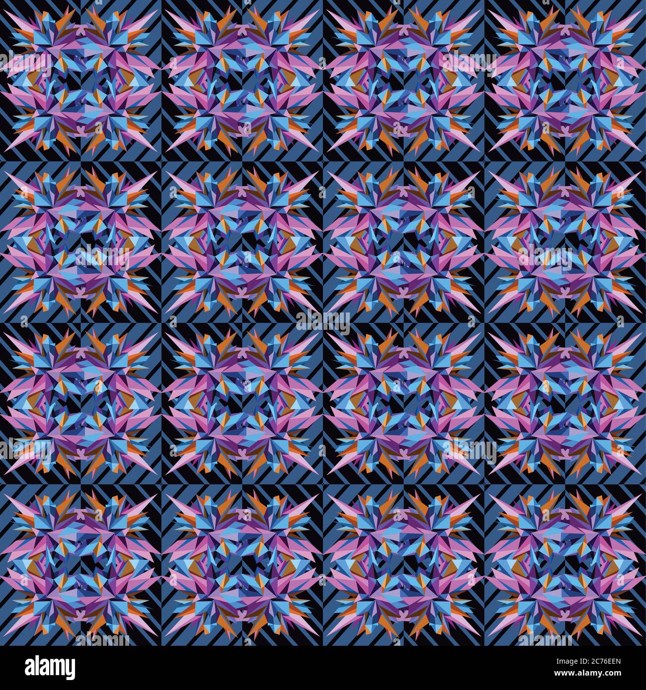 Abstract geometric triangle seamless pattern Stock Vector Image & Art ...