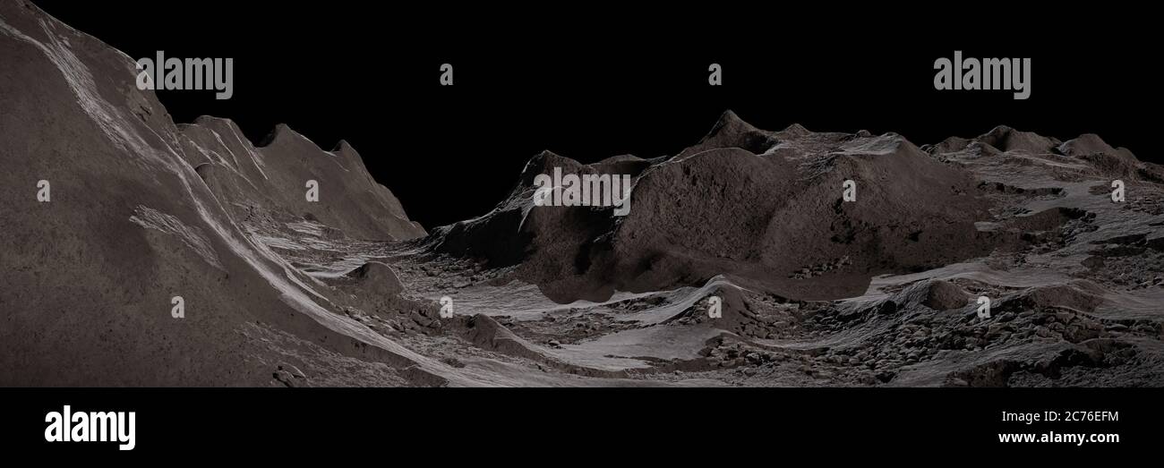 Moon surface lunar landscape hi-res stock photography and images - Alamy