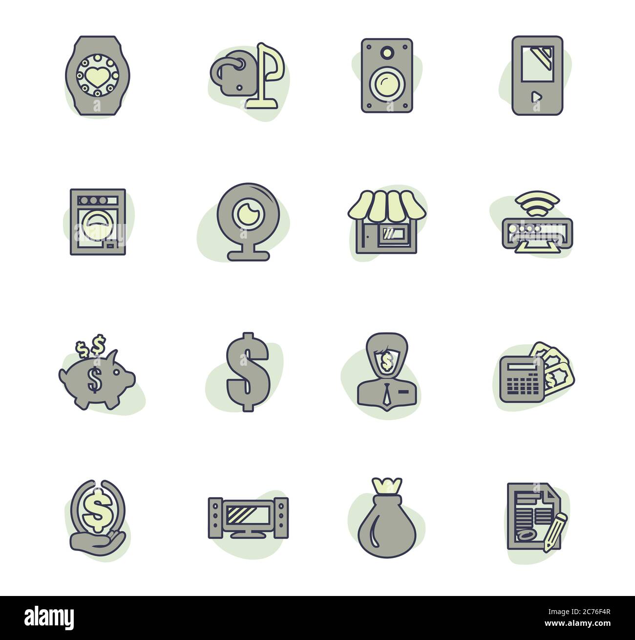 Pawn shop icons set Stock Vector Image & Art - Alamy