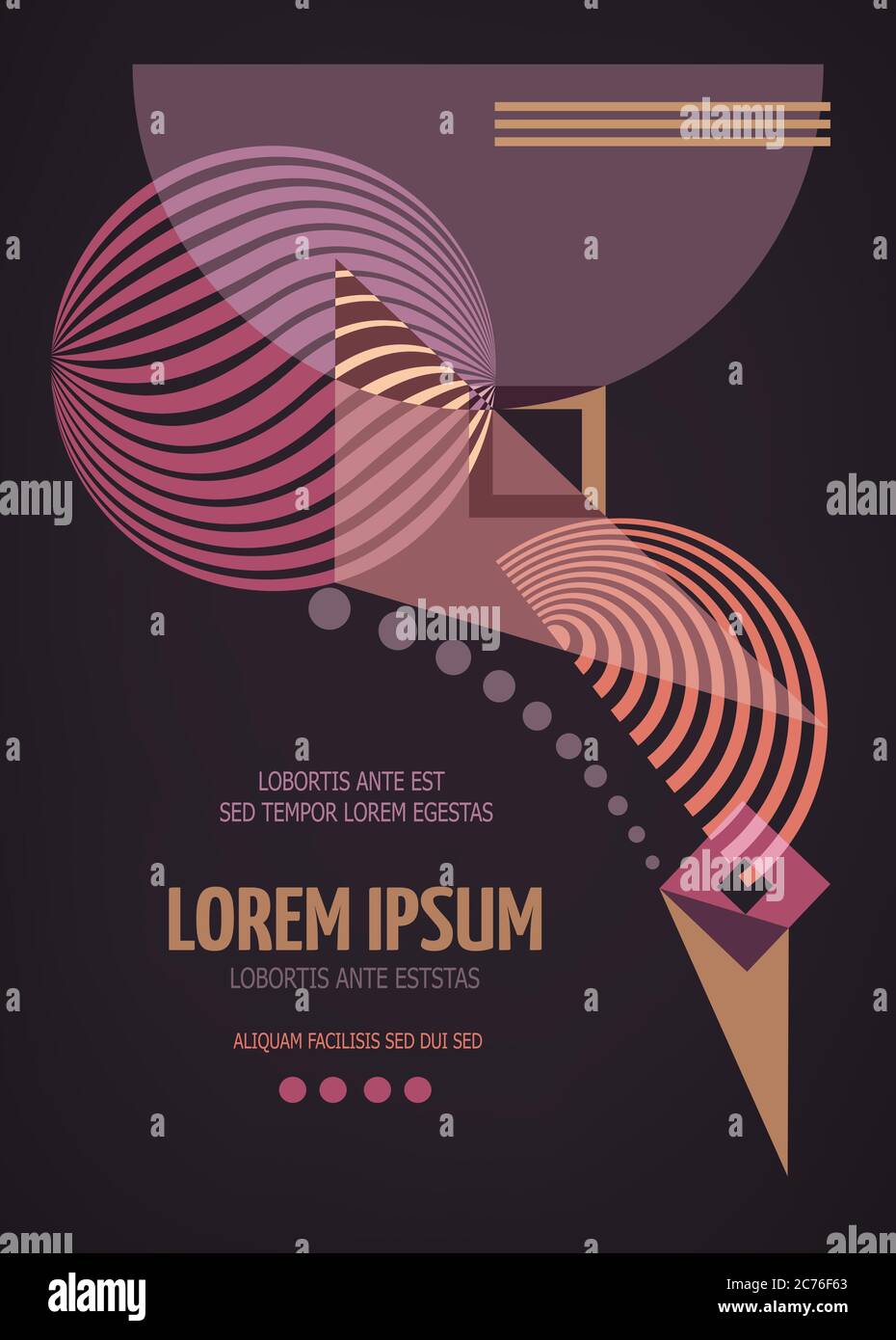 Abstract geometric modern asymmetric design Stock Vector Image & Art ...