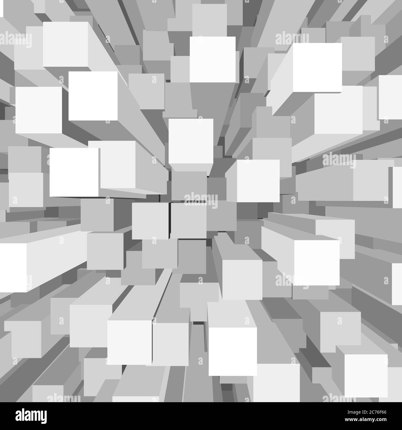 Seamless 3d cubes blocks Black and White Stock Photos & Images - Alamy