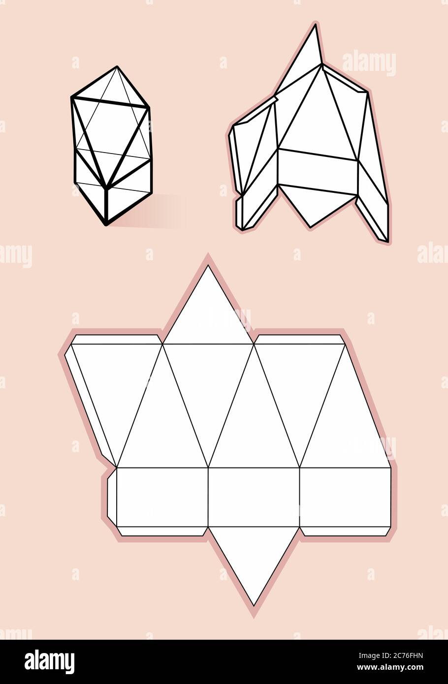 Complex form with blueprint template Stock Vector Image & Art - Alamy