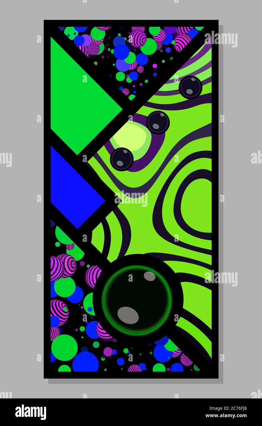 Abstract fluorescent bright colors banner design Stock Vector Image ...
