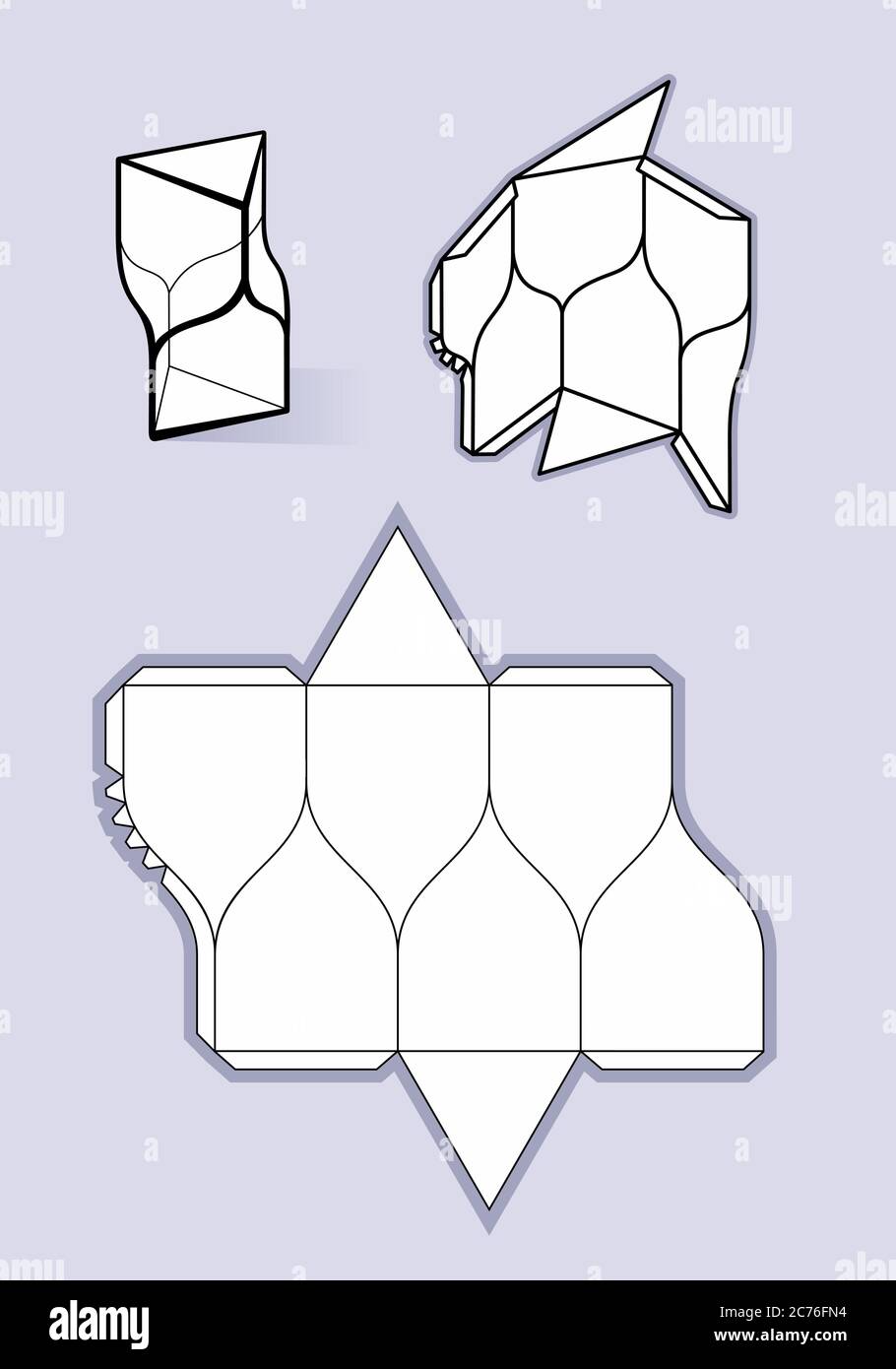 Complex form with blueprint template Stock Vector Image & Art - Alamy