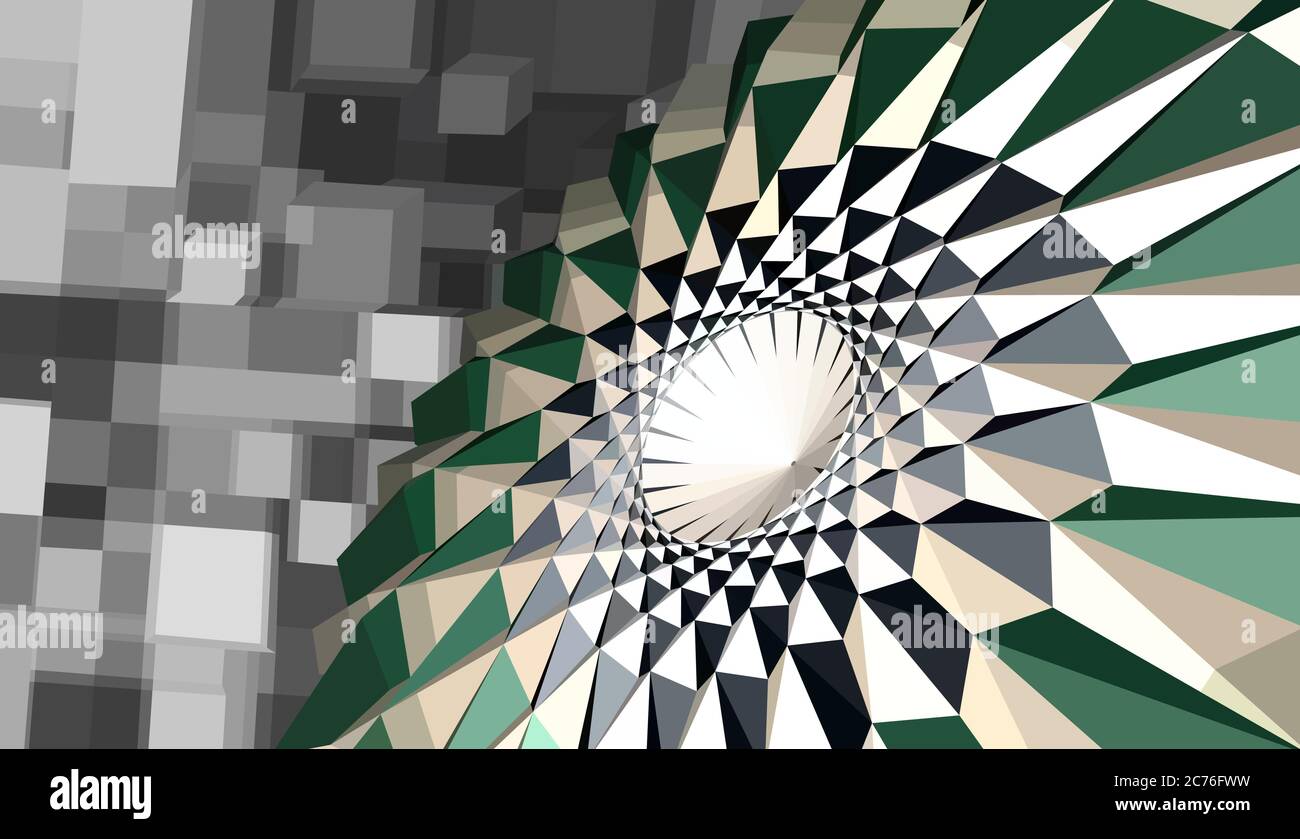 Abstract geometric optical illusion figure Stock Vector Image & Art - Alamy