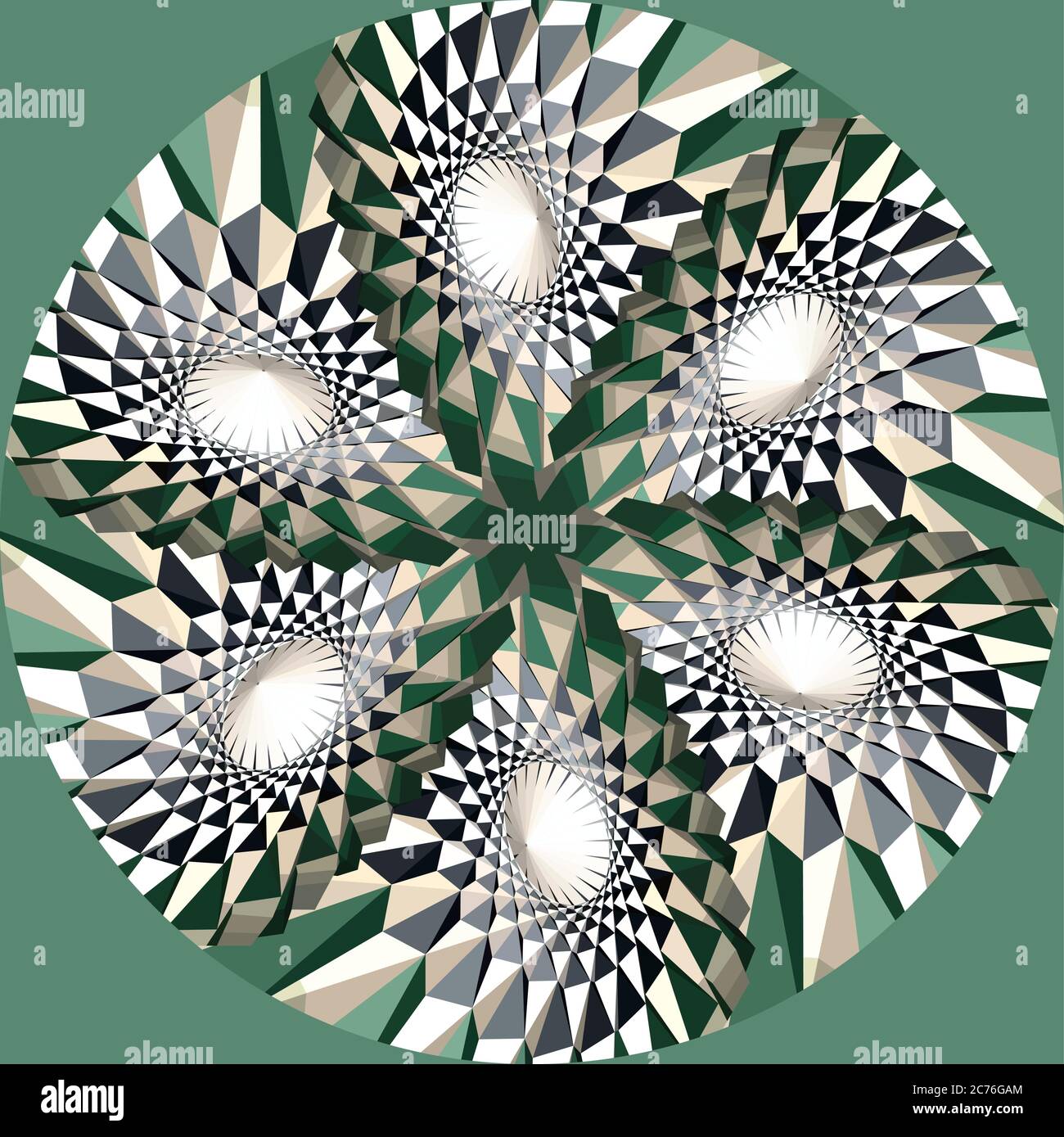 Abstract geometric optical illusion figure Stock Vector Image & Art - Alamy