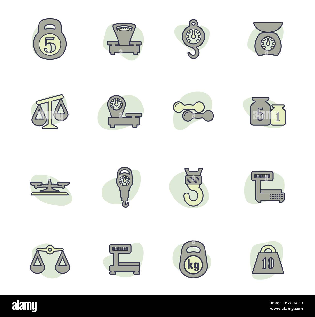 scales icon set Stock Vector Image & Art - Alamy