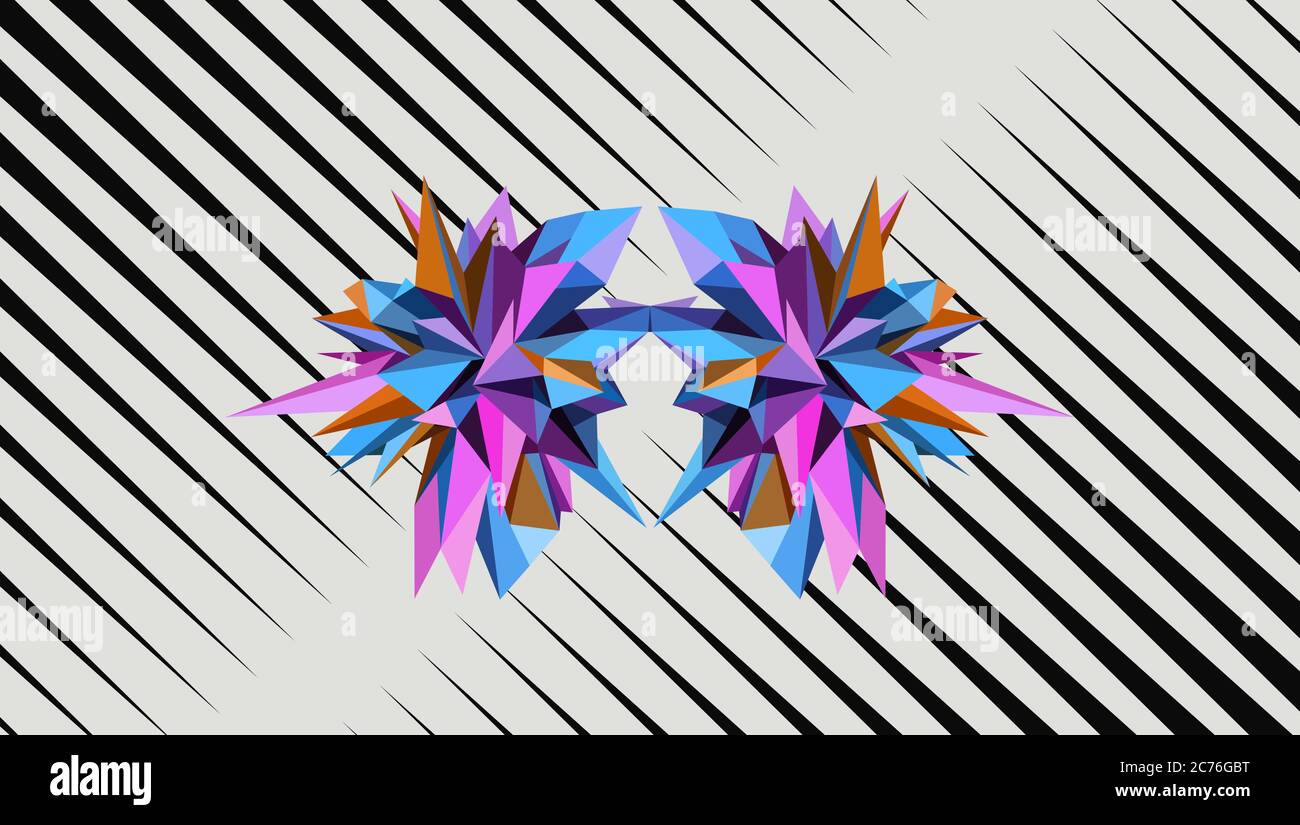 Abstract geometric asymmetric form design Stock Vector Image & Art - Alamy