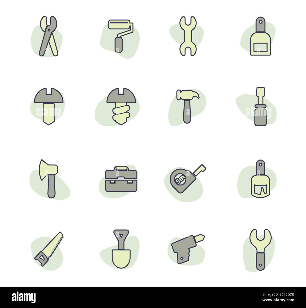 Work tools icons set Stock Vector Image & Art - Alamy