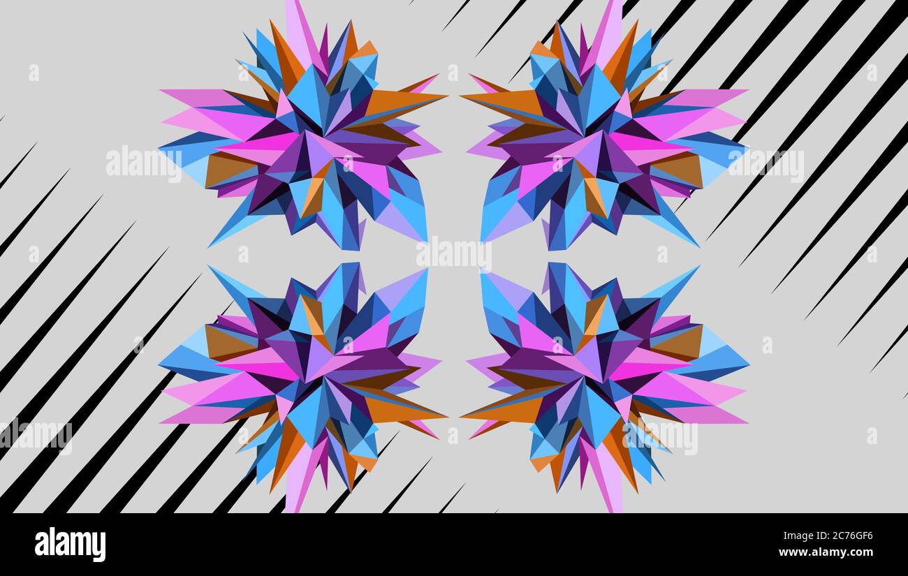 Abstract geometric asymmetric form design Stock Vector Image & Art - Alamy