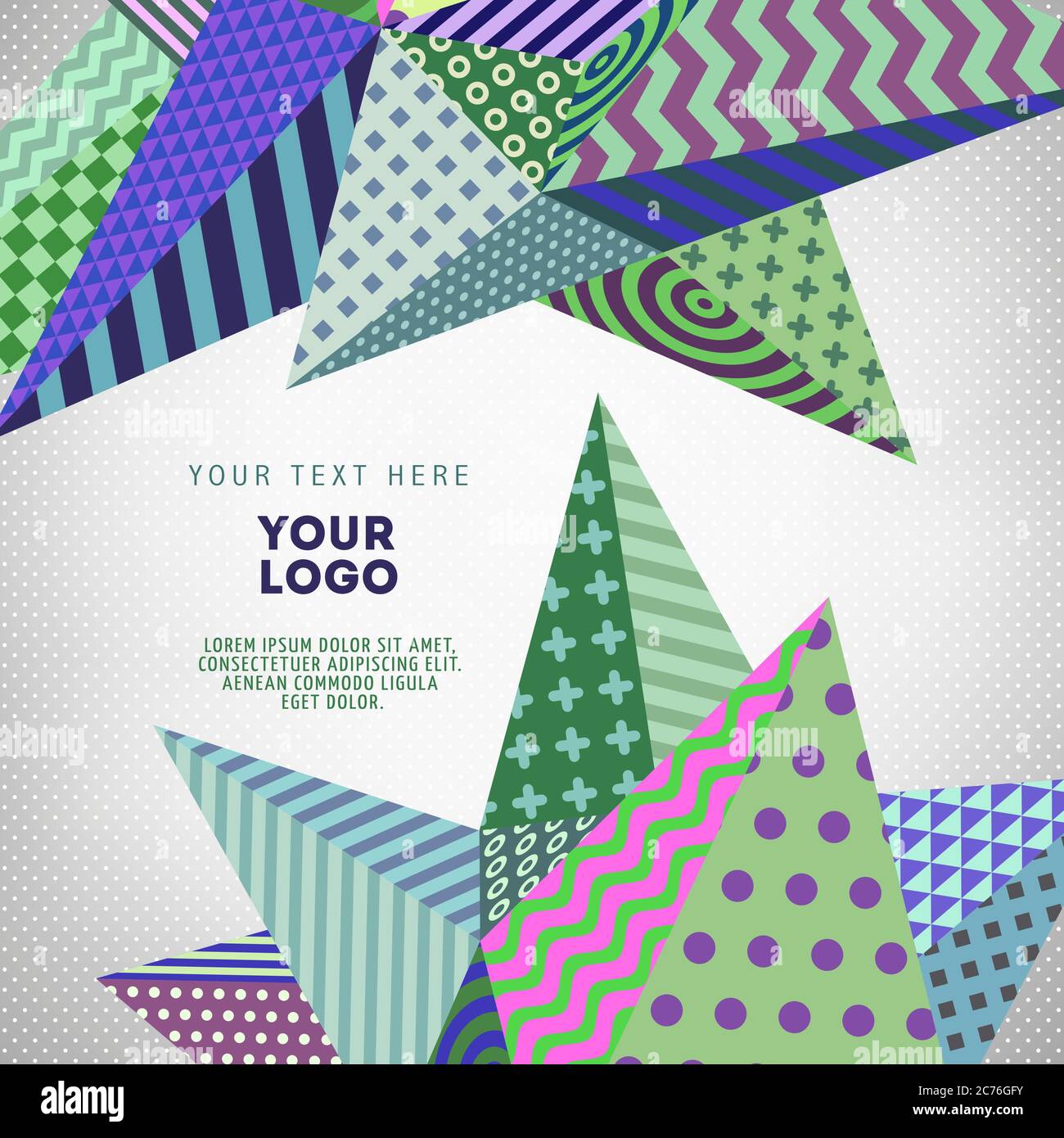 Minimalistic banner geometric shapes Stock Vector Images - Alamy