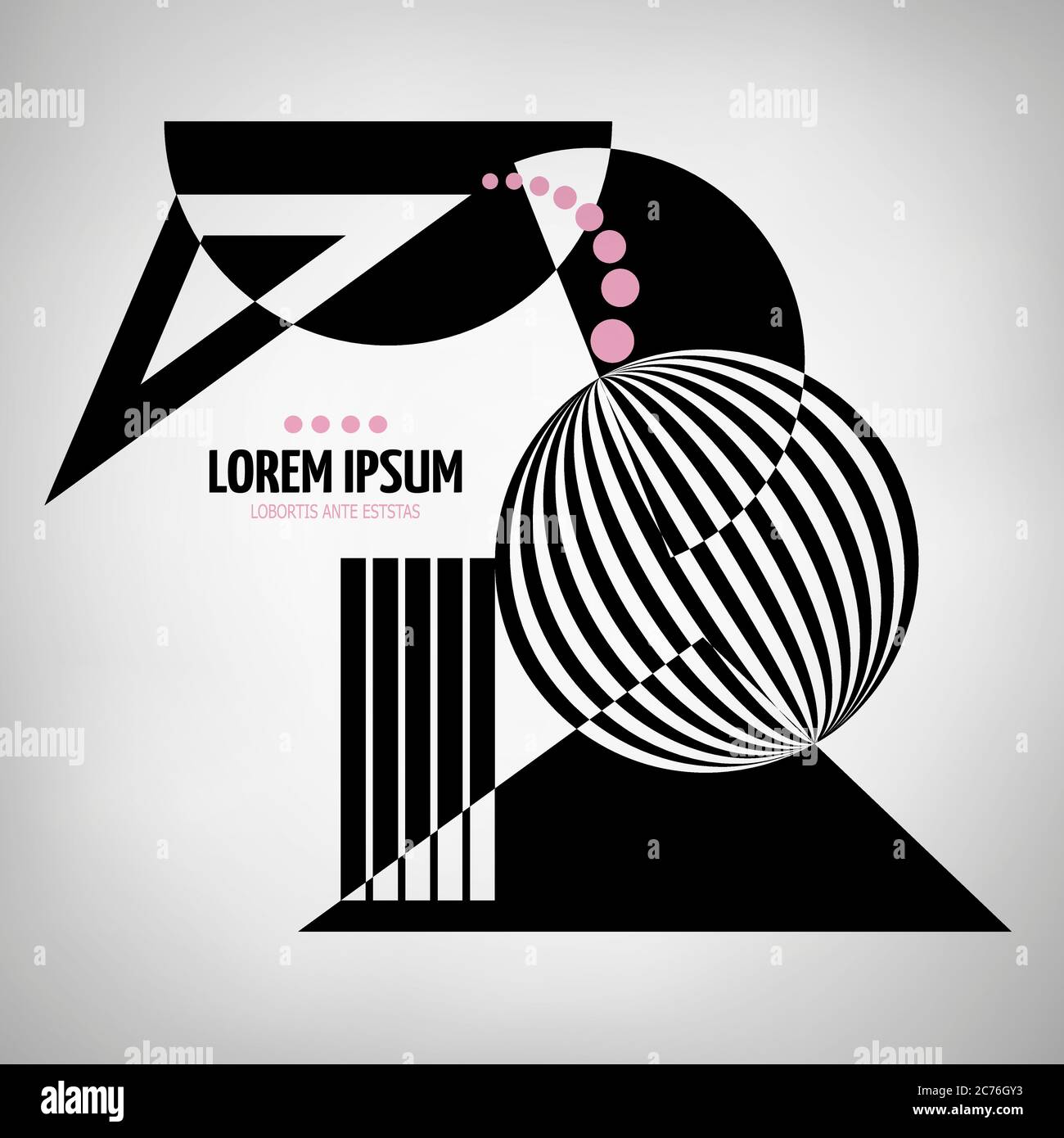 Abstract geometric modern asymmetric design Stock Vector Image & Art ...