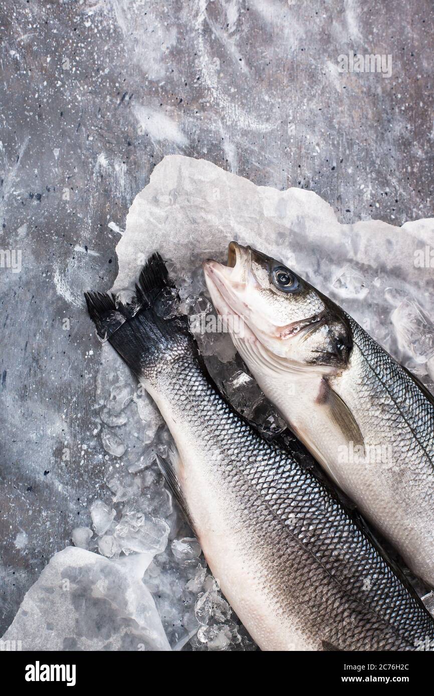 Top view raw fish hi-res stock photography and images - Alamy
