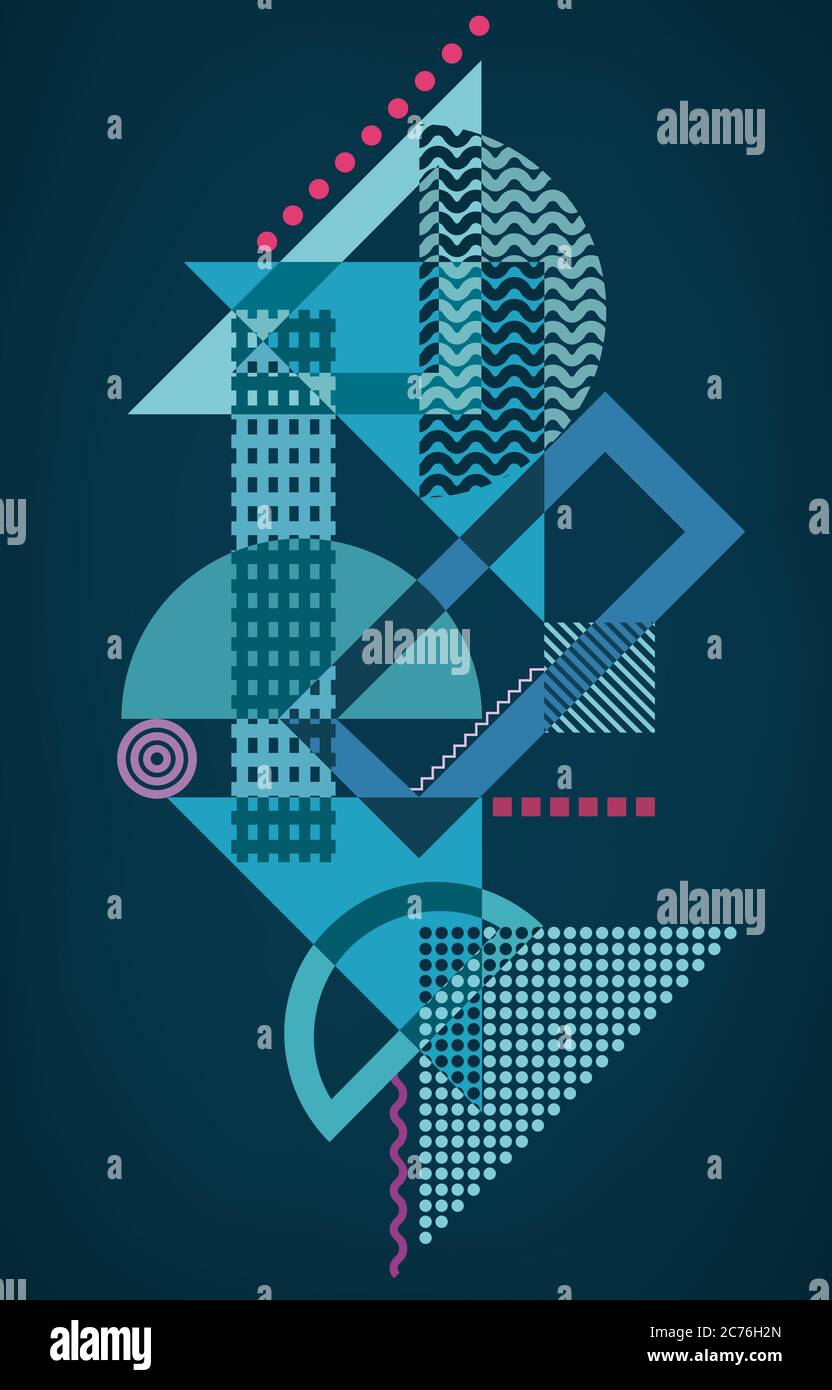 Abstract geometric modern asymmetric design Stock Vector Image & Art ...