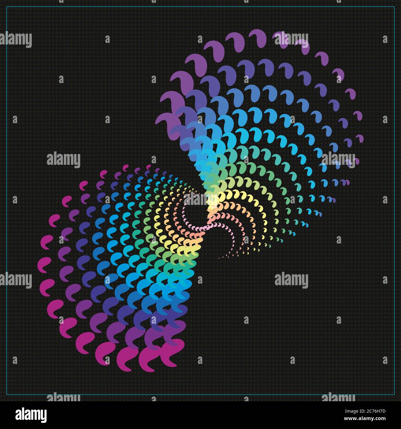 Abstract geometric element with distortion effect Stock Vector Image ...