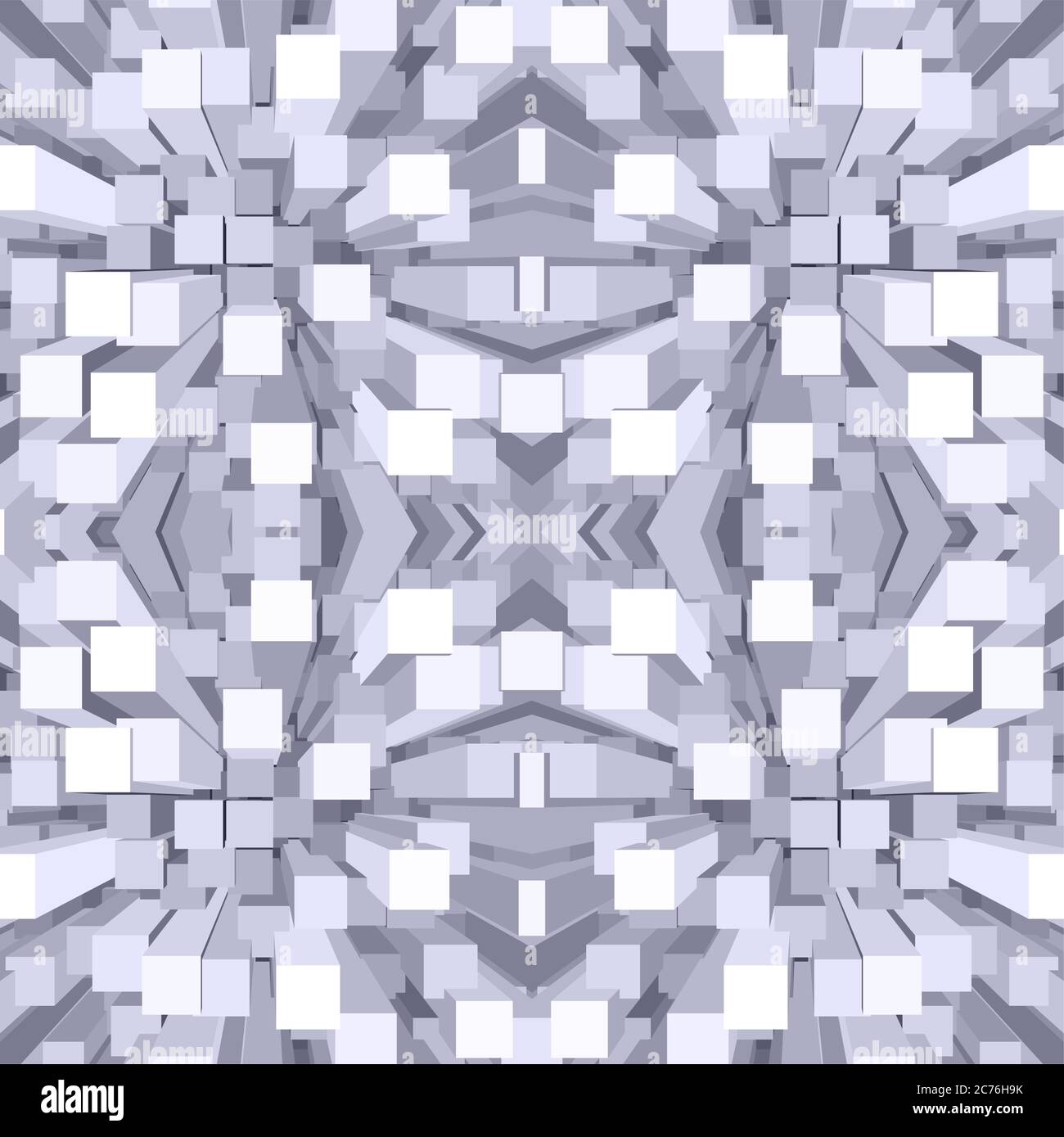Vector abstract perspective cubes seamless pattern Stock Vector Image ...