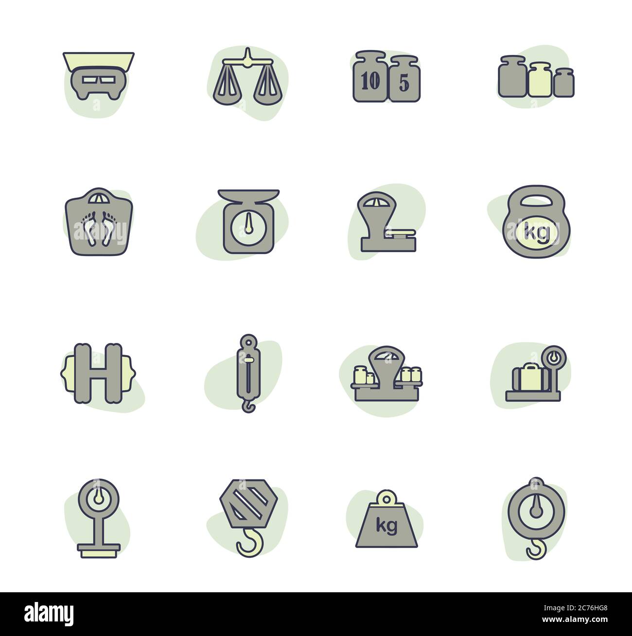 scales icon set Stock Vector Image & Art - Alamy