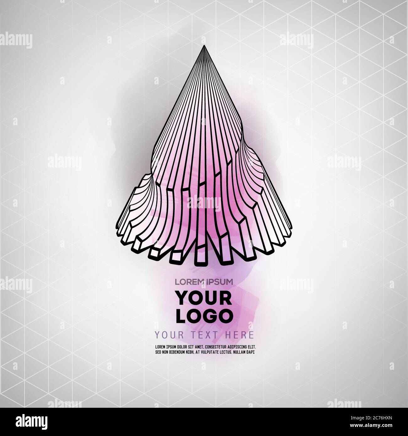 Low poly cone Stock Vector Images - Alamy