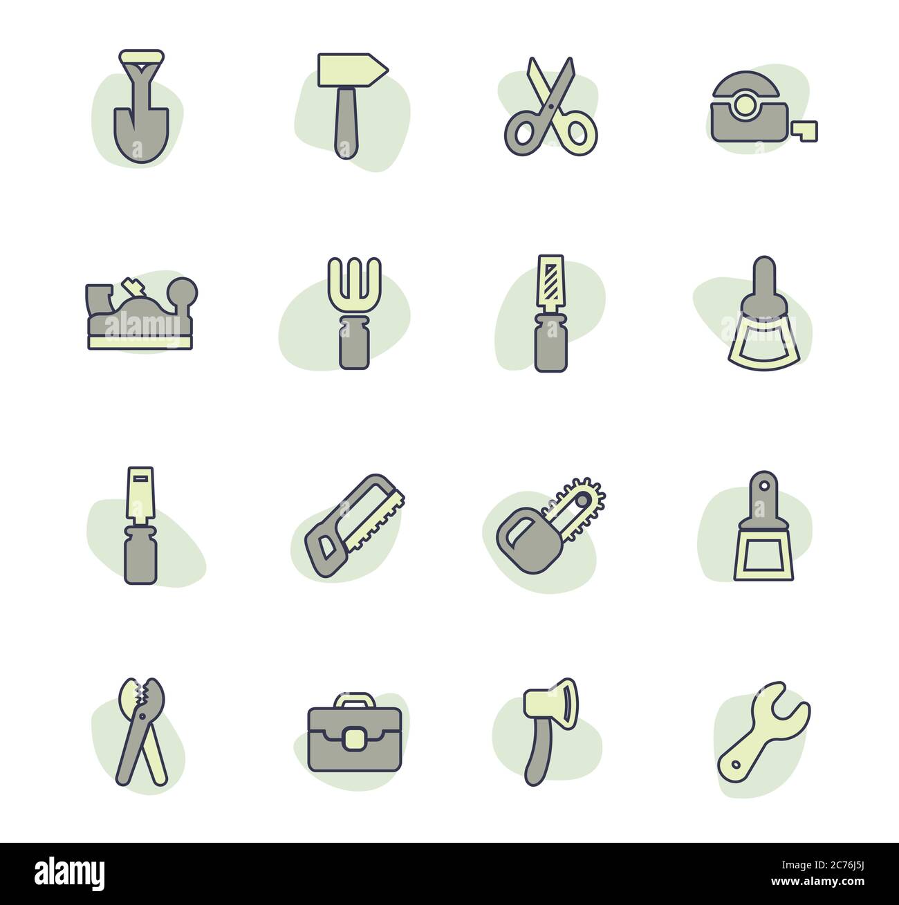 Work tools icons set Stock Vector Image & Art - Alamy
