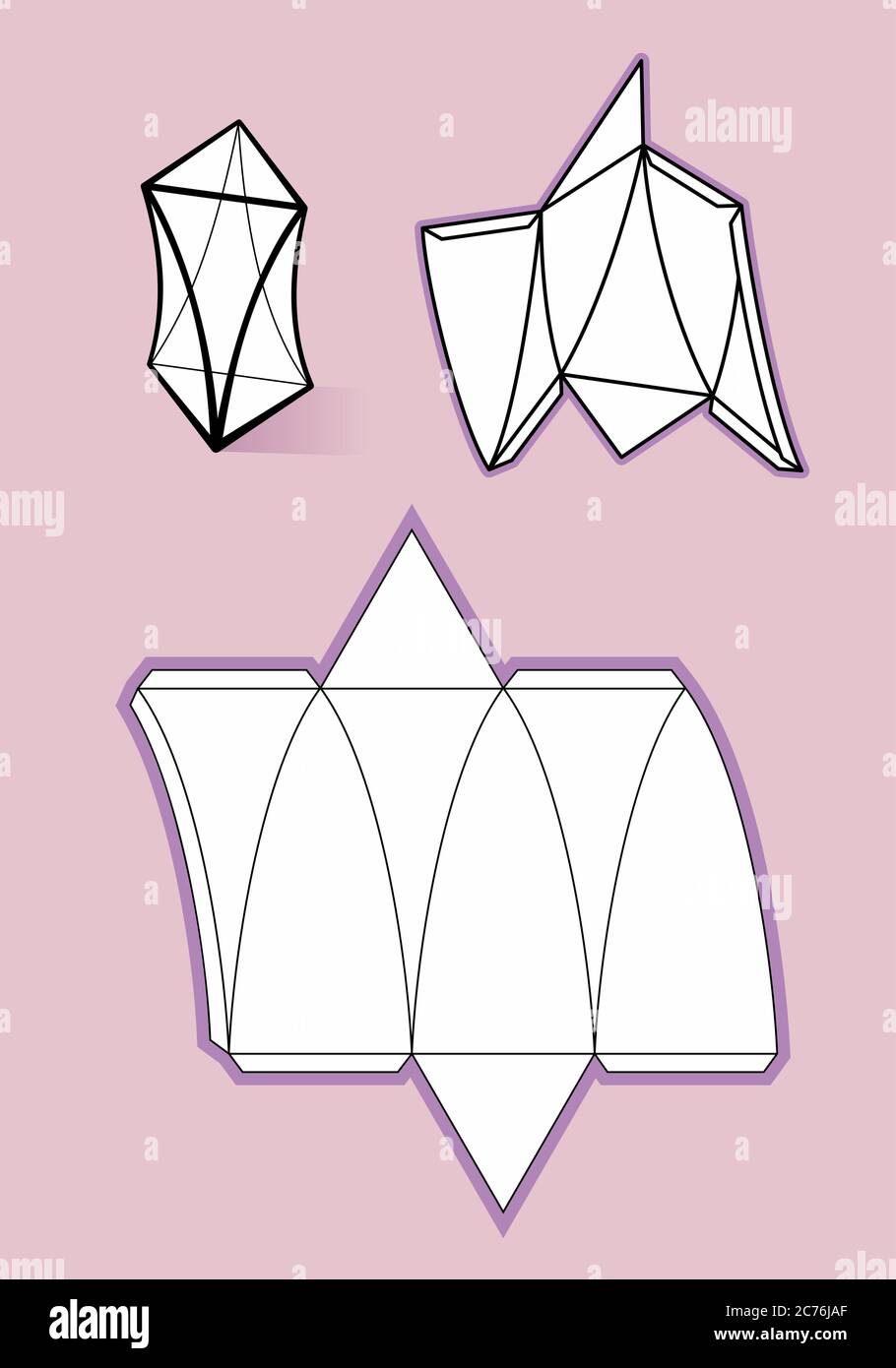 Complex form with blueprint template Stock Vector Image & Art - Alamy