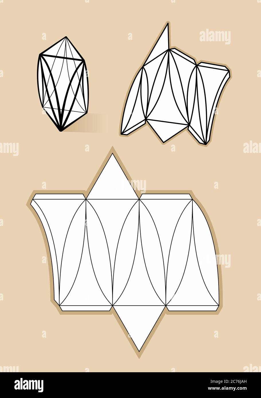 Die cut figures Stock Vector Images - Alamy