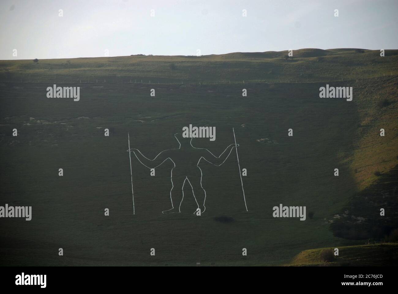 The long man of wilmington hill figure hi-res stock photography and ...