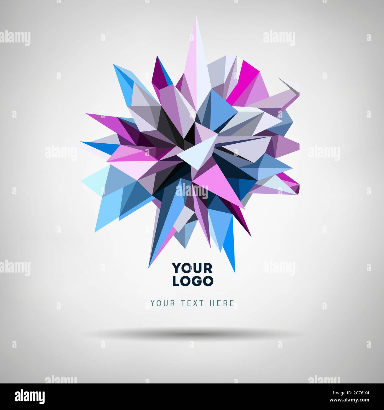 Abstract geometric asymmetric form design Stock Vector Image & Art - Alamy