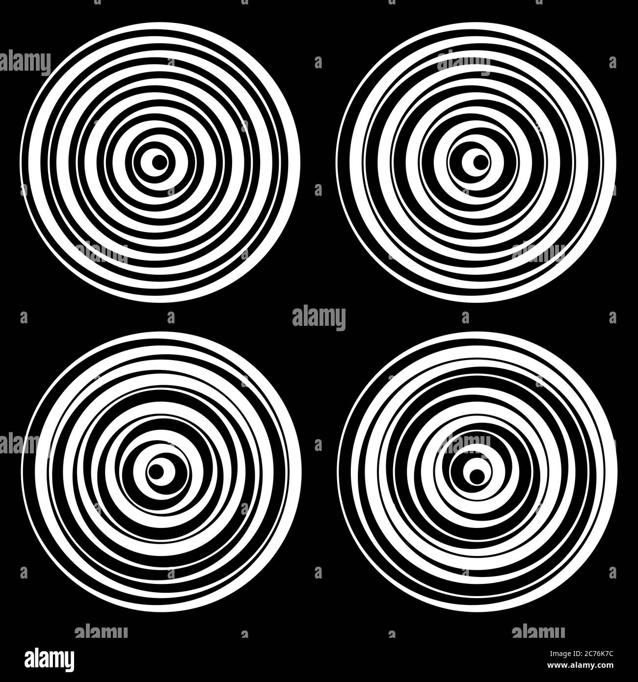 Set of vector round elements from lines Stock Vector Image & Art - Alamy