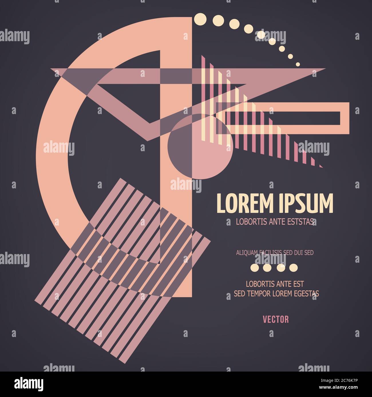 Abstract geometric modern asymmetric design Stock Vector Image & Art ...