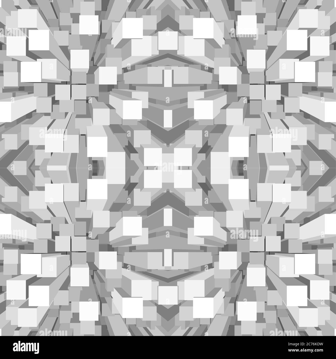Vector abstract perspective cubes seamless pattern Stock Vector Image ...