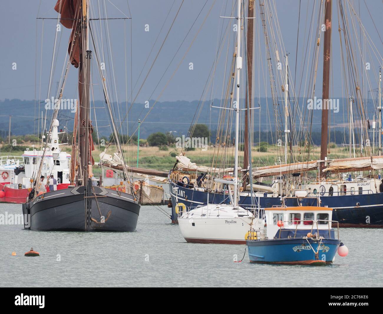 Sheerness, Kent, UK. 14th July, 2020. Eco friendly Dutch built schooner ...