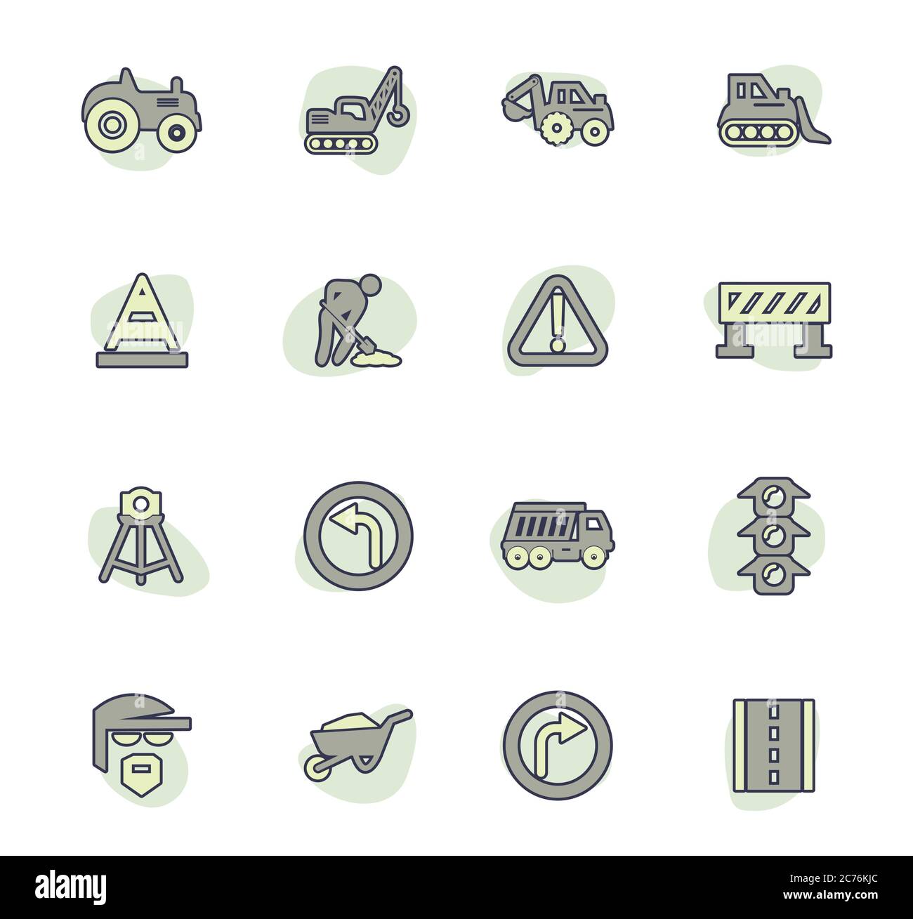 Road repair icon set Stock Vector Image & Art - Alamy