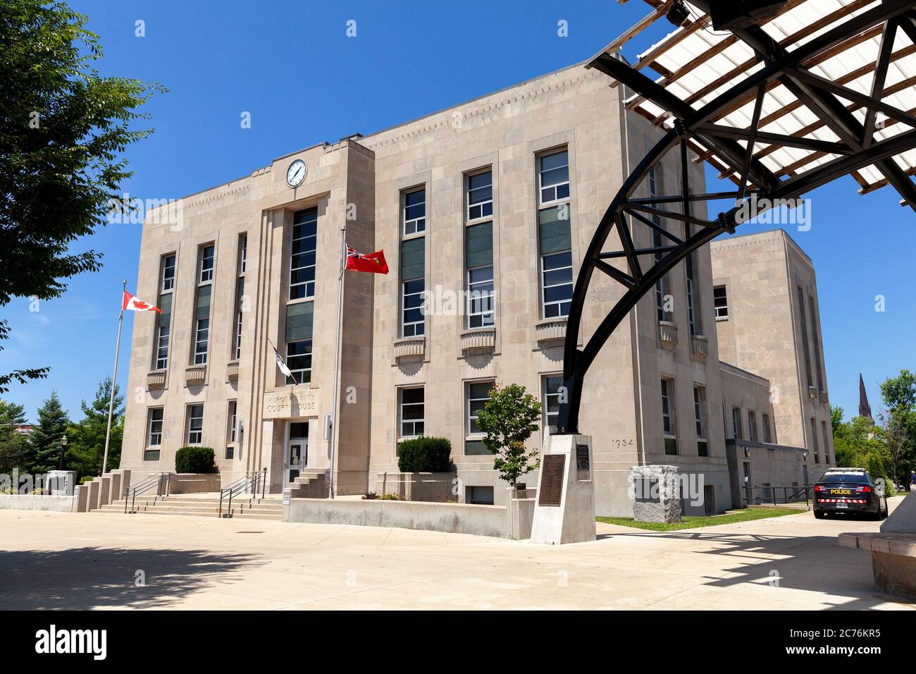 The Huron County Court House In Goderich Ontario Canada The Centre Of ...