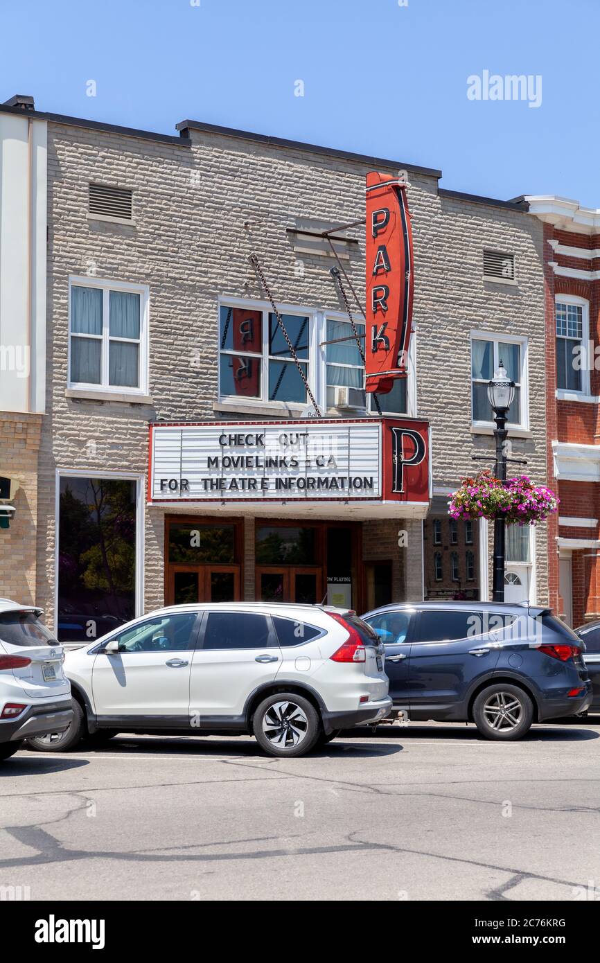 The Park Movie Theatre Cinema Exterior In Goderich Town Centre Ontario ...