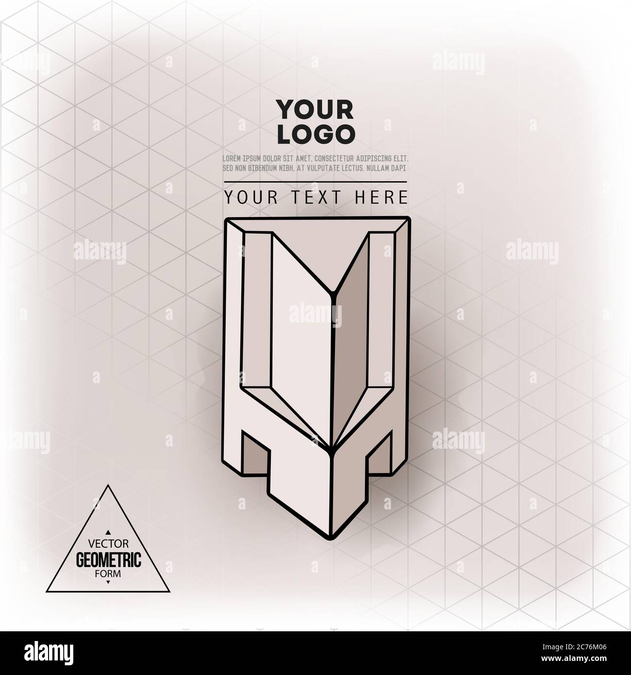 Vector geometric figure prism logo design Stock Vector Image & Art - Alamy