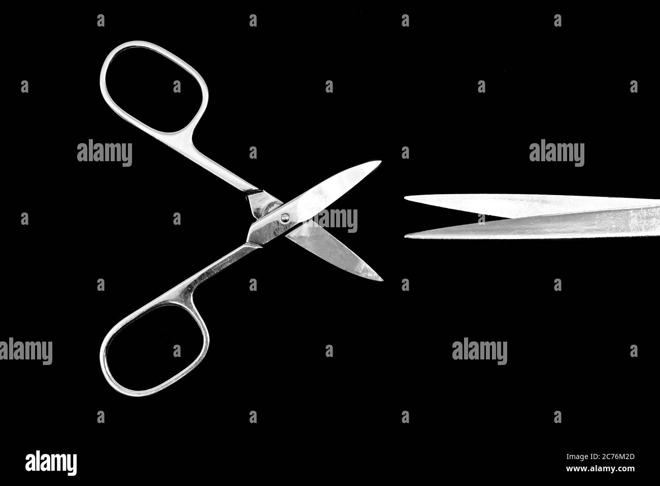 Open scissors Black and White Stock Photos & Images - Alamy