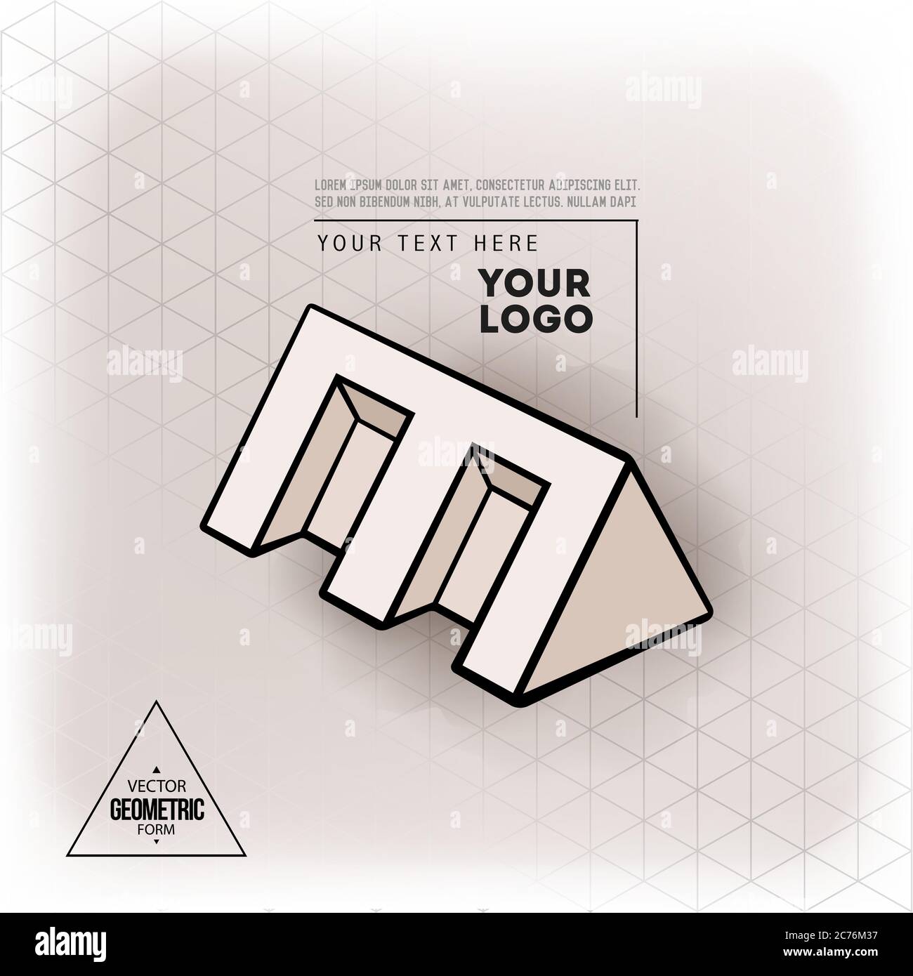 Vector geometric figure prism logo design Stock Vector Image & Art - Alamy